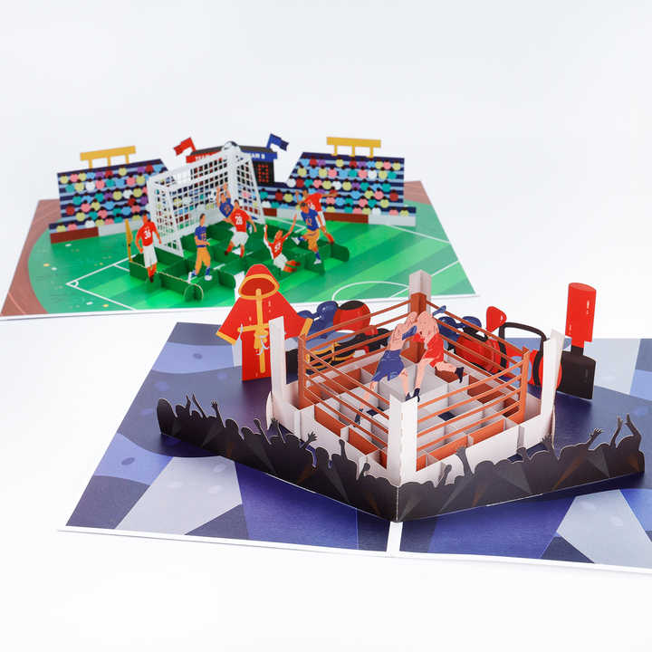 Winpsheng Custom 3D Sport Pop-up Invitation Card Offset Printing ...