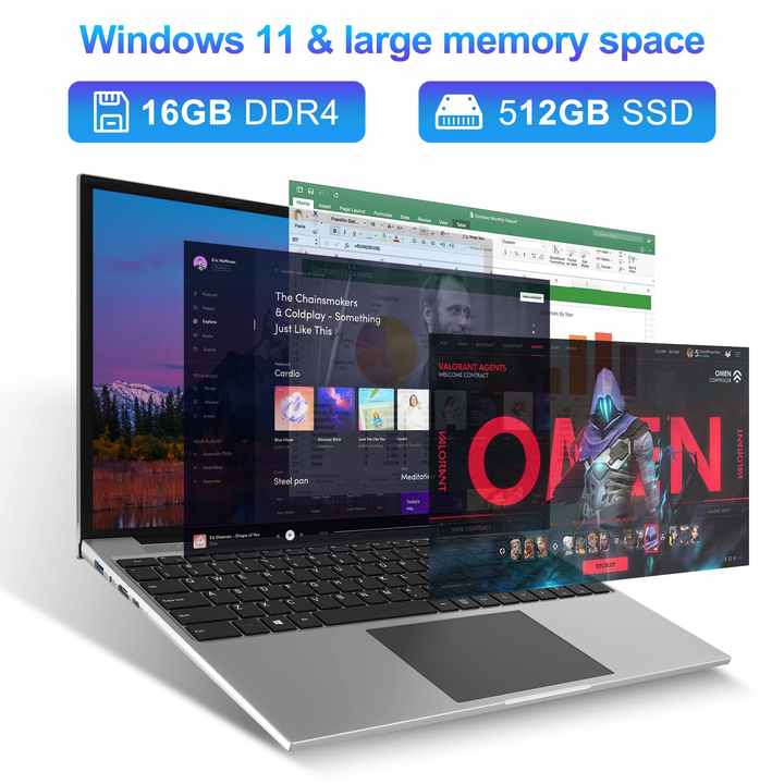 I7 Core 12th Gen Laptop - 16GB RAM, 1TB SSD, 16 Inch