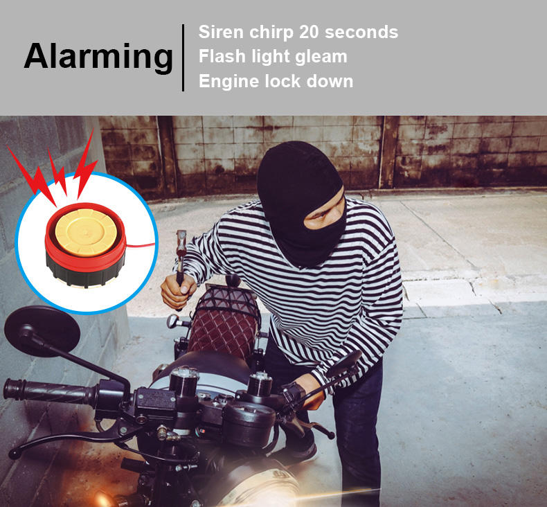 SPY BT APP Remote Engine Start Control Guarantee Motorcycle Alarm ...