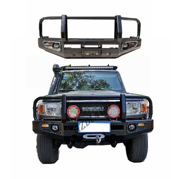 Offroad Steel Front Bumper for Land Cruiser LC76 LC79 LC75 Car Front ...