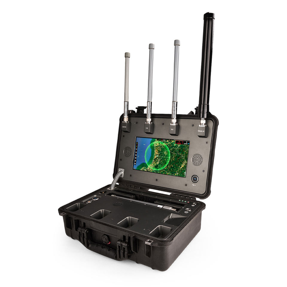 Drone Detector 300-6000MHz Portable Drone Detection Suitcase Complete ...