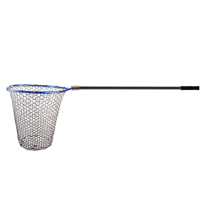 DN 1 meter one piece silicone big fishing landing nets with aluminum ...