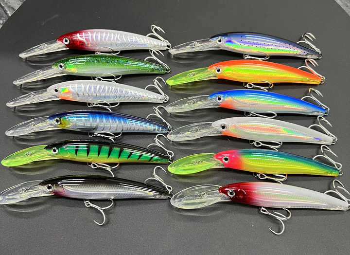 Large Heavy Minnow Tuna Fishing Lures - Deep Diving 160mm
