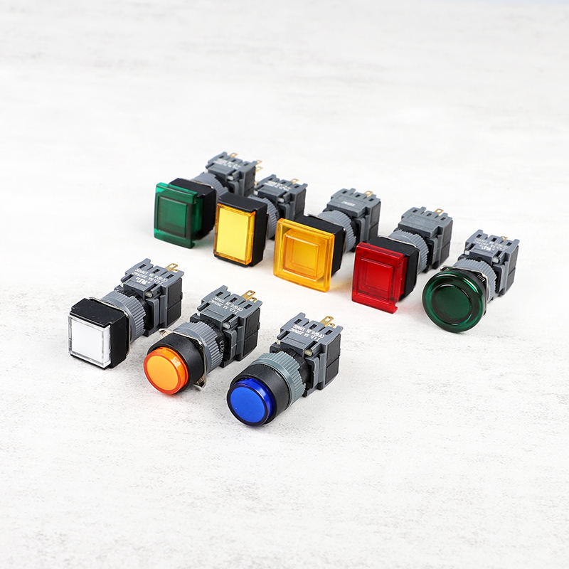 16mm Square Plastic Illuminated Push Button Switch1NO1NC 2NO2NC 3NO3NC ...