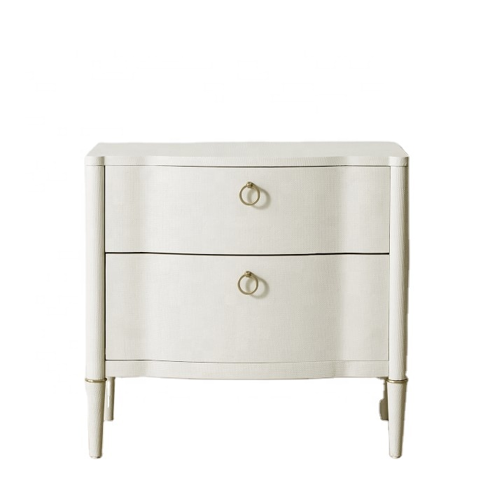 Hotel home luxury wood bedside table indoor furniture bedside table ...