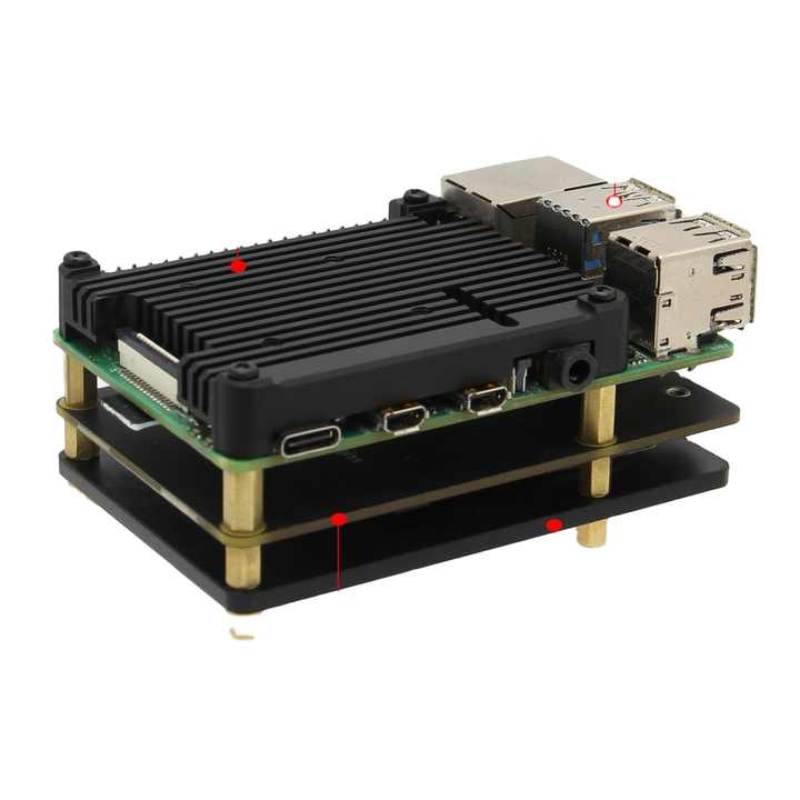 Raspberry Pi X872 NVMe M.2 2280 SATA SSD Shield/scheda di espansione ...