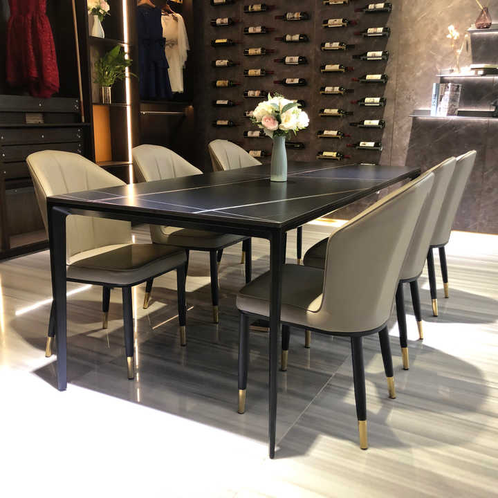Modern Removable Furniture Dining Table - Luxury Sintered Stone