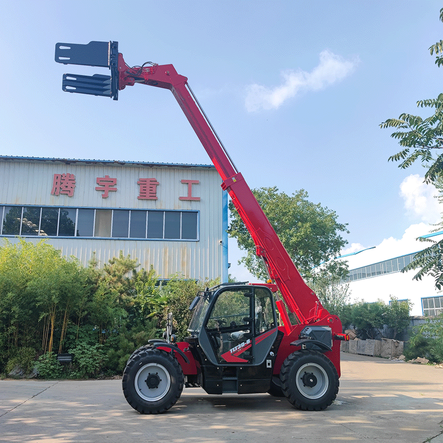 3ton Telescopic Telehandler Forklift Lifting Height 8 Meter Material ...