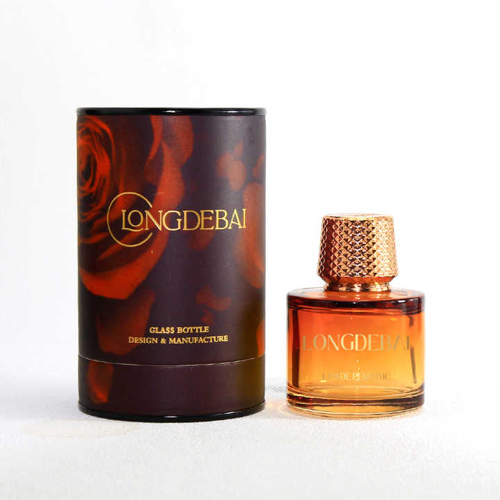 Custom Design Round Gold Cap Luxury Fragrance Bottle