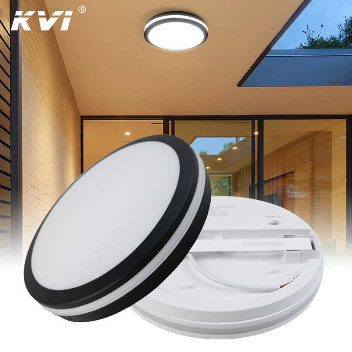 PP Lamp Body Black White IP65 20W 30W Waterproof Bulkhead Ceiling Led ...