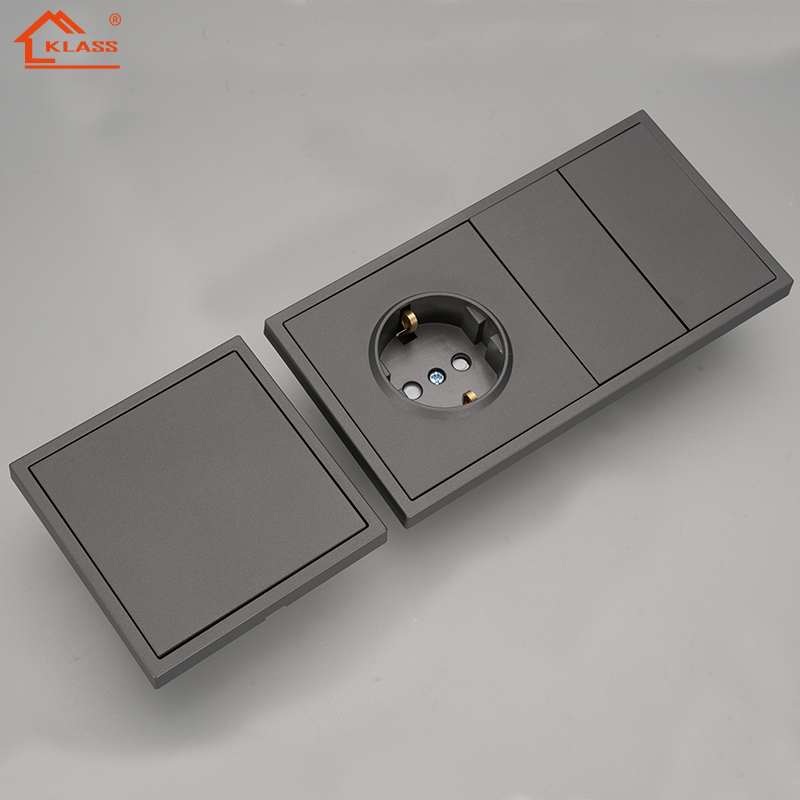 French Electric Switch and Socket - 86x86mm Copper 16A
