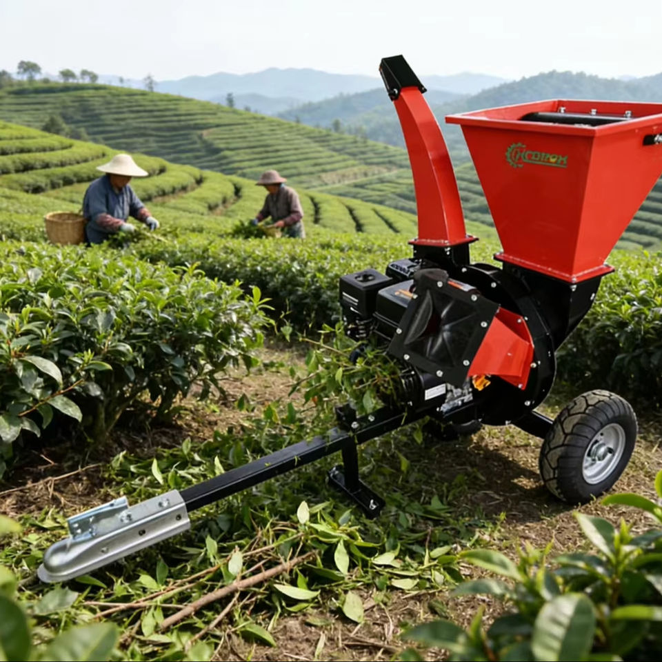 Forestry Machinery CS703 7HP Gasoline Portable Wood Chipper Shredder ...