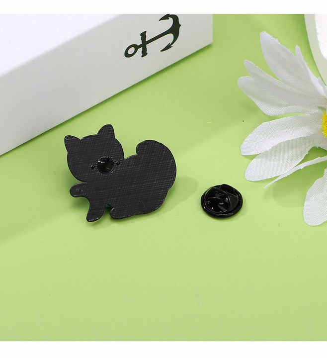 Cute Cats Badge Cat Rock Band Souvenir Brooch Metal Heavy Animal Cat ...