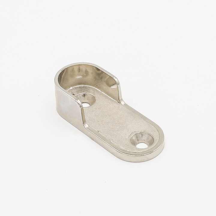 15mm Oval Pipe Support Bracket - Durable Zinc Alloy Holder