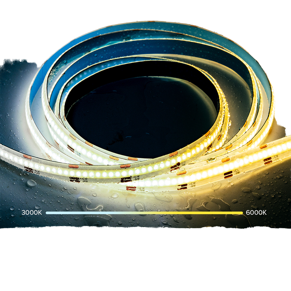 24V RGB Flexible Silicone Neon Strip Light Outdoor 5M/10M Remote & App ...