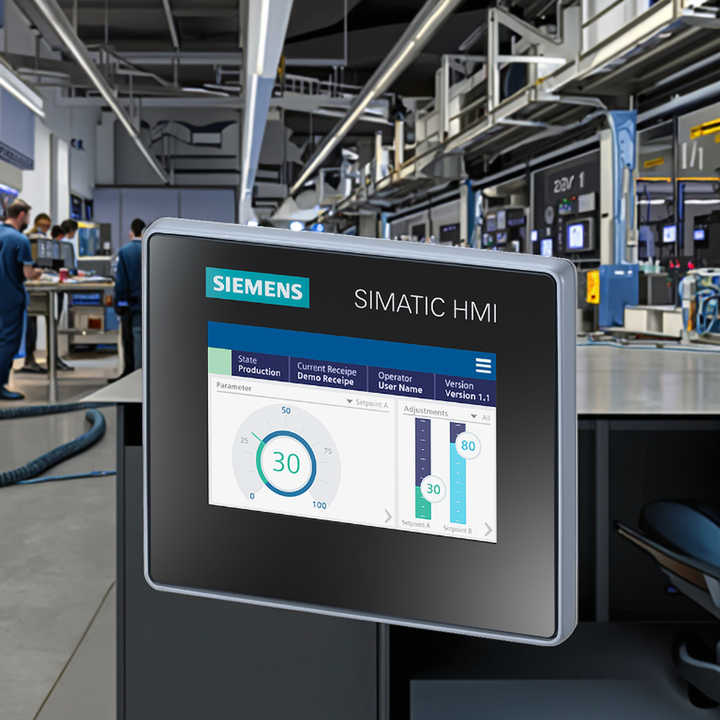 Siemens SIMATIC Original MTP400 HMI Panel 4\" Widescreen TFT Display ...