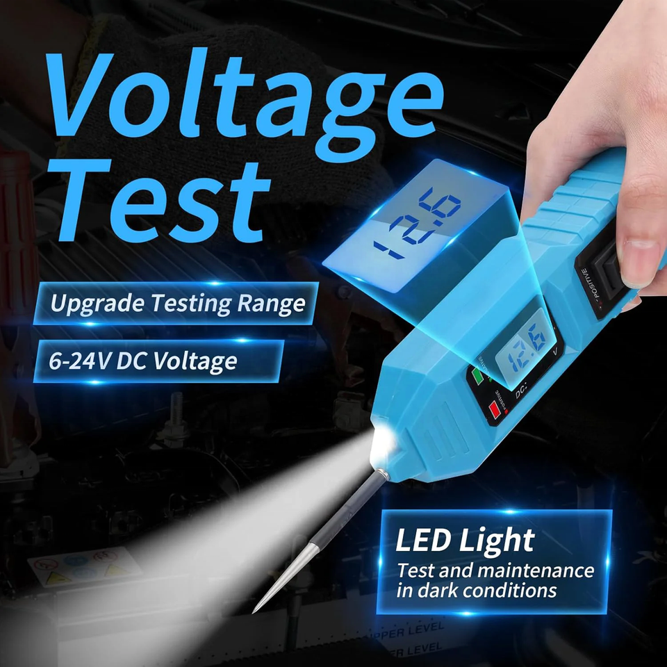 Heavy Duty Continuity Tester Pen - Automotive Diagnostic Tool