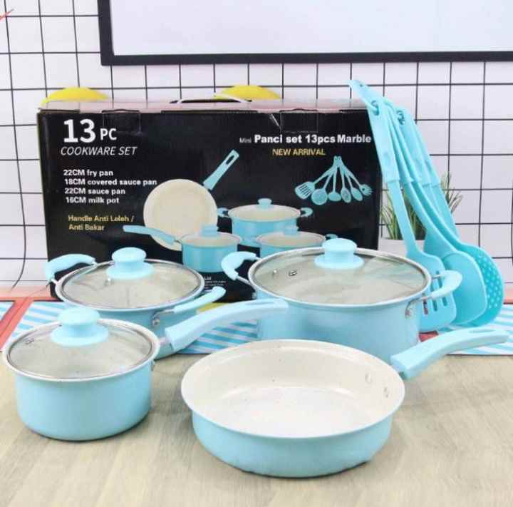 Wholesale Non Stick Cookware Set - 13 Pieces Stainless Steel