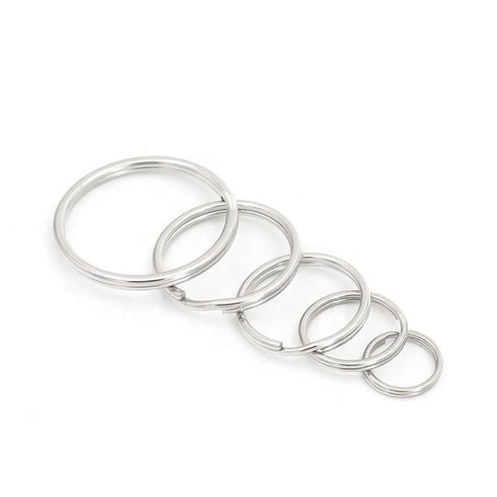 304 Stainless Steel Key Rings 8/10/12/15/18/23/25/28/30/35mm Round ...