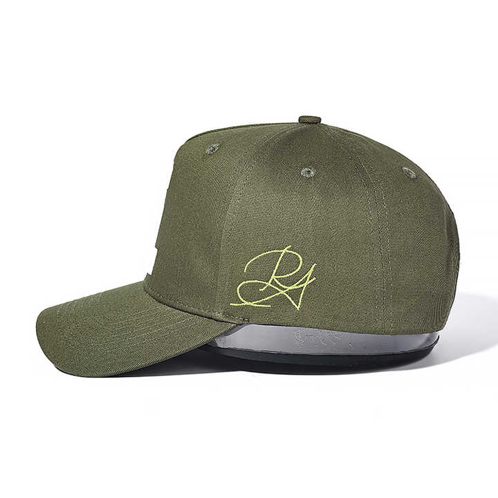 Green Baseball Cap with Custom logo High Quality 5 Panel Gorras 3D ...