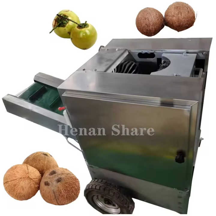 Automatic Coconut Dehusking Husk Peeling Machine Coconut Husk Shell ...