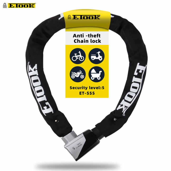 ETOOK Anti Cutter Anti Shear Customized Length Motorcycle Bike Chain ...