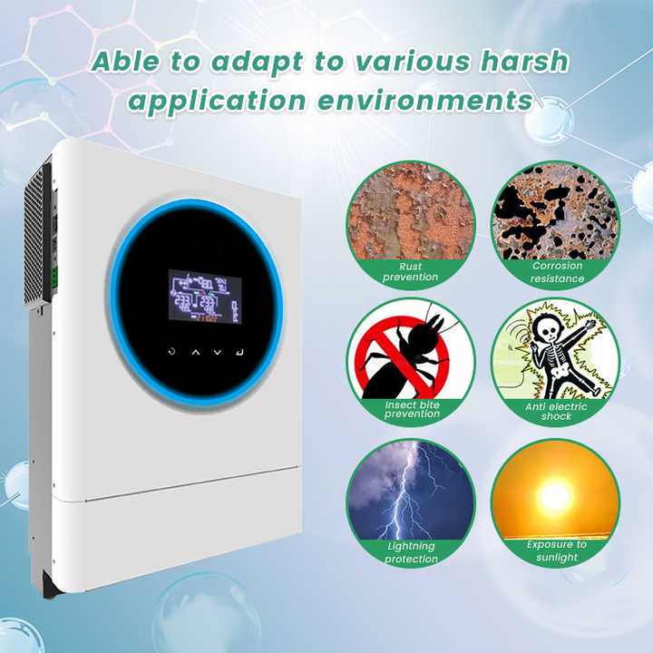 11kva 5kw Solar Hybrid Single Phase Grid-tie Inverter with Inbuilt ...