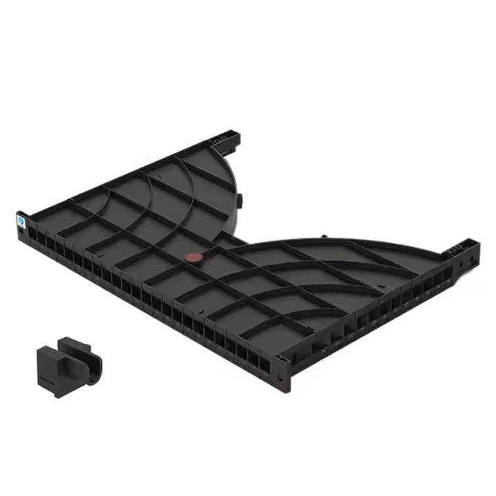 19" Channel Type Cable Management Tray with 24 Ports for 600mm Depth ...