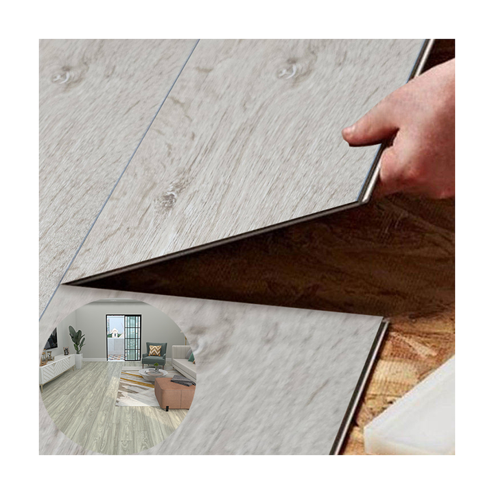 Home and Commercial Use Luxury Click Tiles 4mm Vinyl Spc Indoor Plank ...