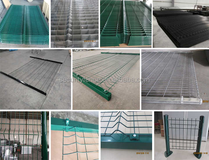 Haiao Triangle Shape Wire Mesh Fence Green 3D Welded Curved Wire Mesh Fence Galvanized Panel ...