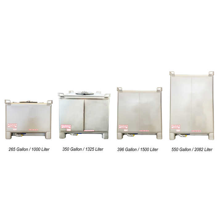 Stainless Steel IBC Tank 126 165 250 350 550 Gallon IBC Container