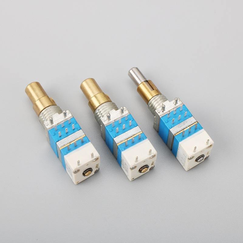 Customized 8mm Dual Axis Rotary Encoder Switch Potentiometer for Volume ...