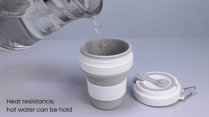 Custom Eco Friendly Portable Collapsible Folding Silicone Pocket Coffee ...