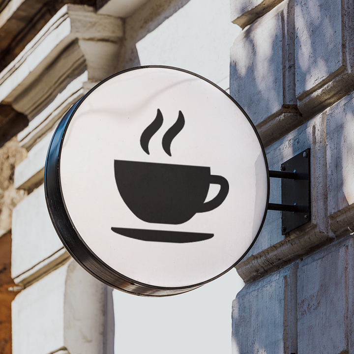 Custom LED Round Outdoor Light Box - Durable & Waterproof