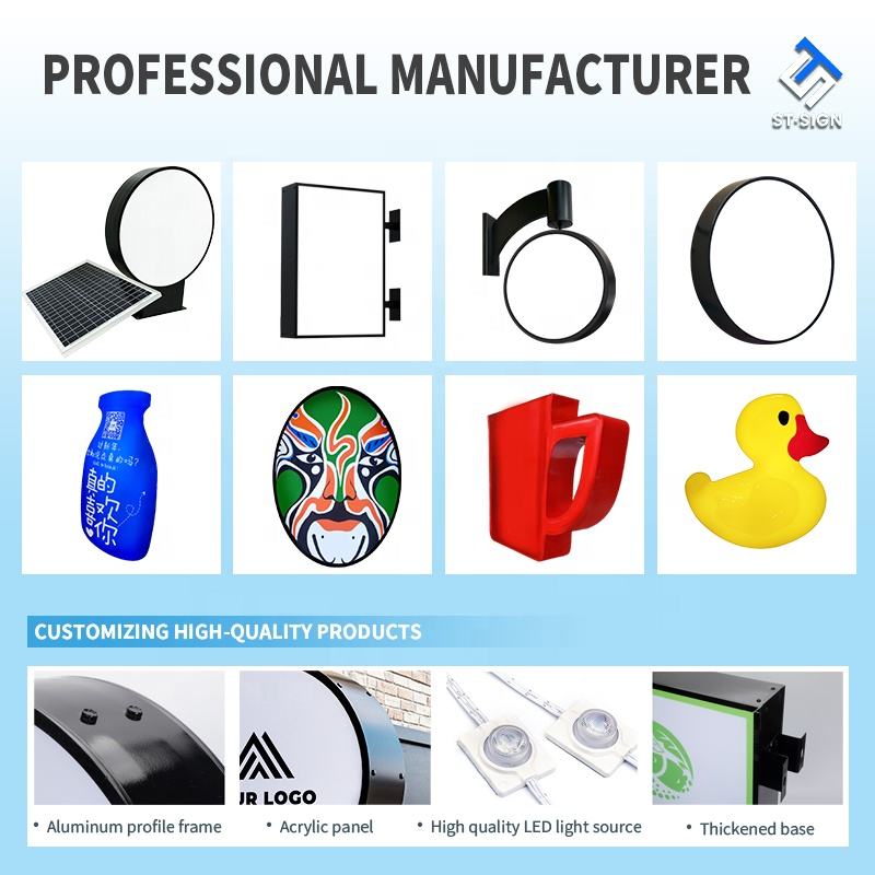 Custom Acrylic Stainless Steel Two-Sided LED Light Box for Wall Mount ...