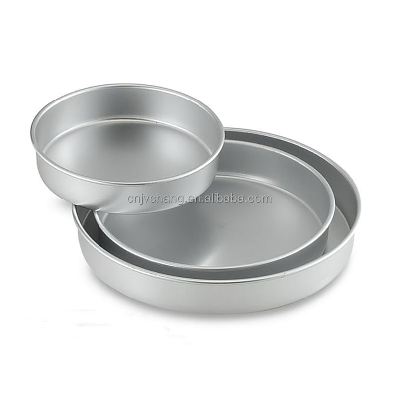 Aluminum Vertical Edge Deep Pizza Cake Pan Straight Side Round Deep ...