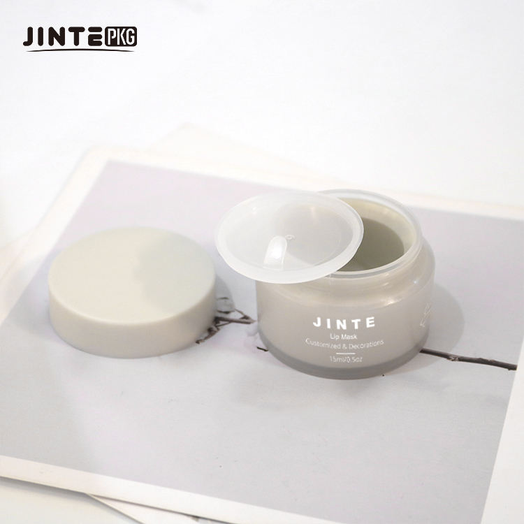 Customized Beige Cosmetic Packaging PP Jars With Lids For Eye Cream Lip ...