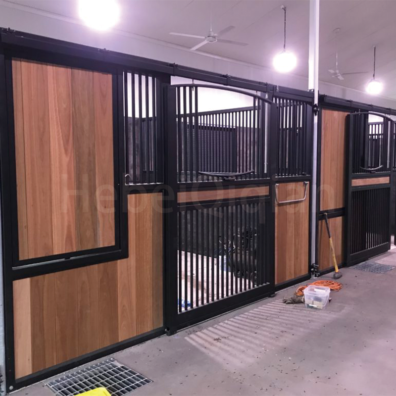 Luxury Steel Frame Bamboo Wood Horse Stable Anti-Corrosion Outdoor ...