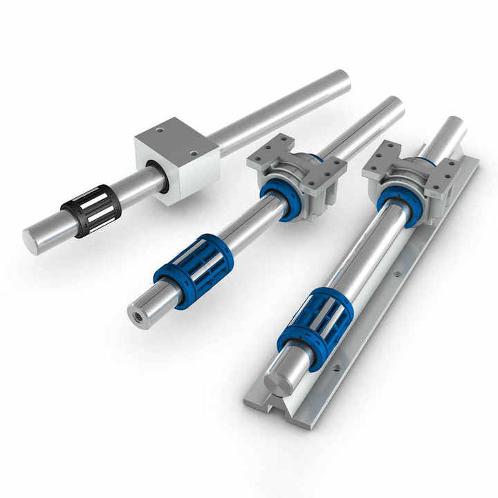 Cylindrical Aluminium Linear Actuator Hollow Motor Dual Shaft Rod ...