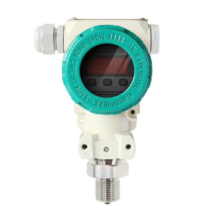 4 20mA RS485 HART LED LCD 100Mpa 30VCD Explosion-proof Gas Liquid Vapor Industry Diffused ...