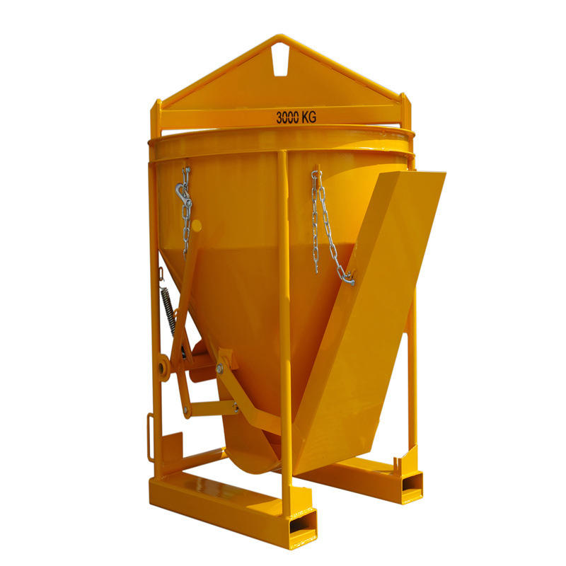 Custom building tower crane concrete hopper 1.5T 3T forklift hopper ...