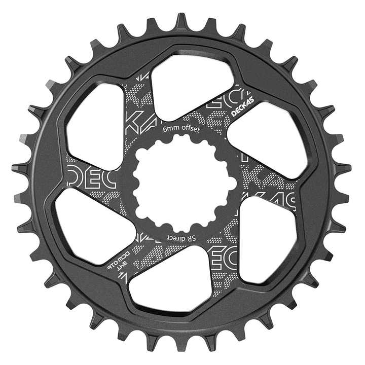 DECKAS DUB BMX Bicycle Crankset - Aluminum Alloy 3mm 6mm Offset