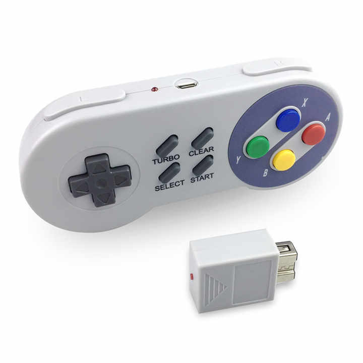 Honcam Super Nintendo SNES Mini 2.4G Wireless Game Joystick Controller ...