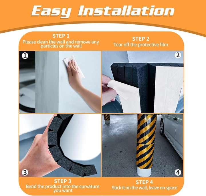 Garage Wall Protector Foam Wall Column Guard for Parking Garages ...