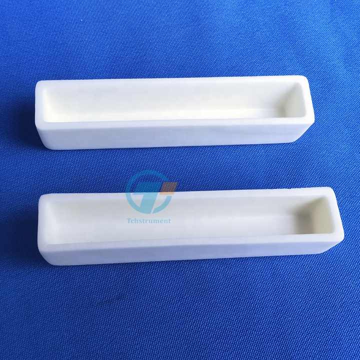 Alumina Ceramic Boat for Tube Furnace - 100 X 20 X 20 Mm