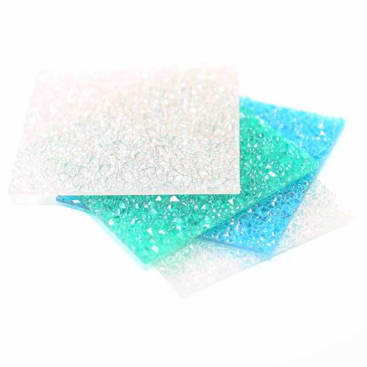 PC Transparent UV Thickness Roofing Polycarbonate Embossed Solid Roll ...