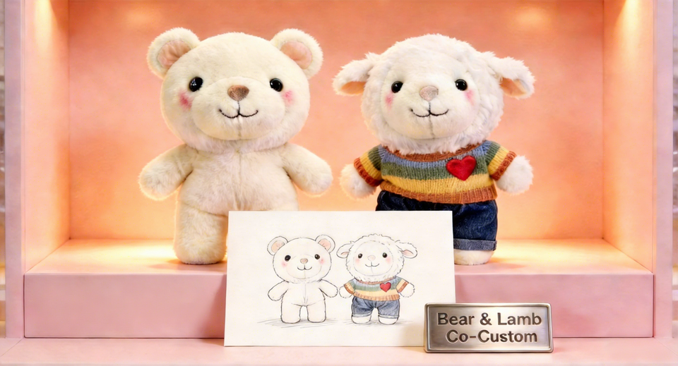 Cute Little Wool Plush Doll Clothes and Headpieces Can Be Styled, Made ...