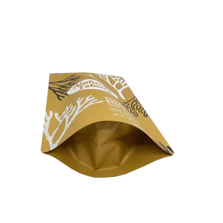 Custom Printed Matte Frosted Back Side Seal Food Packaging