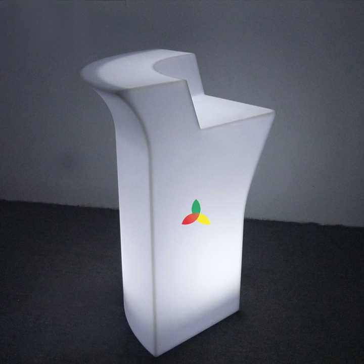 Glow LED Corner Bar Counter RGB Modern LED Bar Counter Design for Home ...