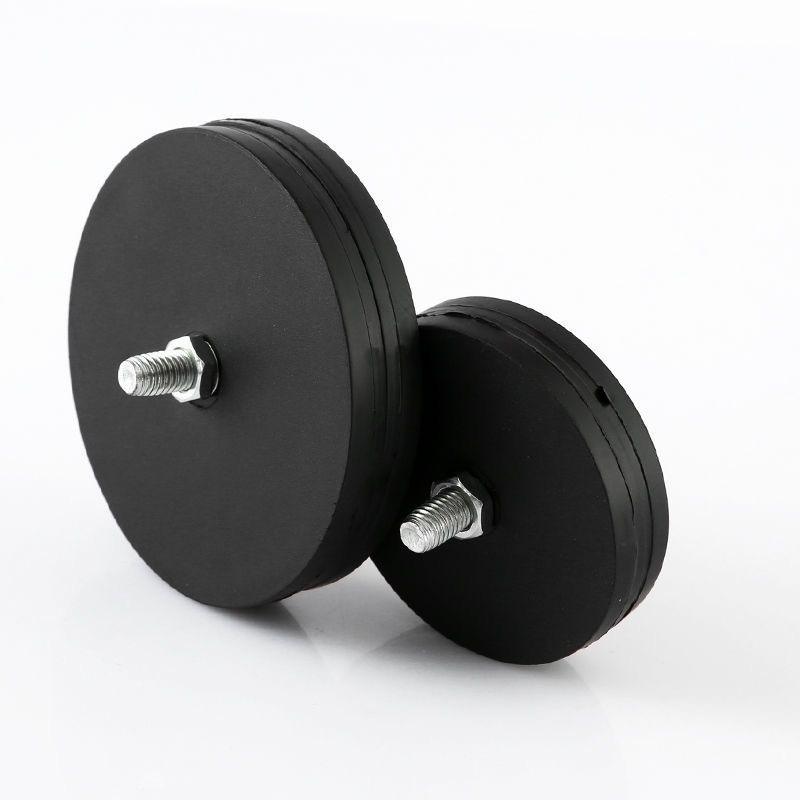 Neodymium Magnet NdFeB Rubber Coated Permanent Pot Magnet Convex ...